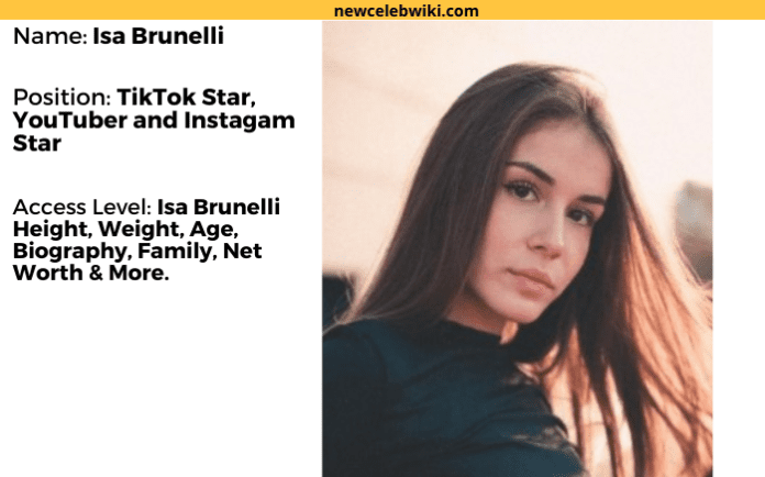 Isa Brunelli Height, Wiki, Bio, Age, Hot Pic, Boyfriend, Net Worth & More