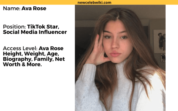 Ava Rose Height, Wiki, Bio, Age, Hot Pic, Boyfriend, Net Worth