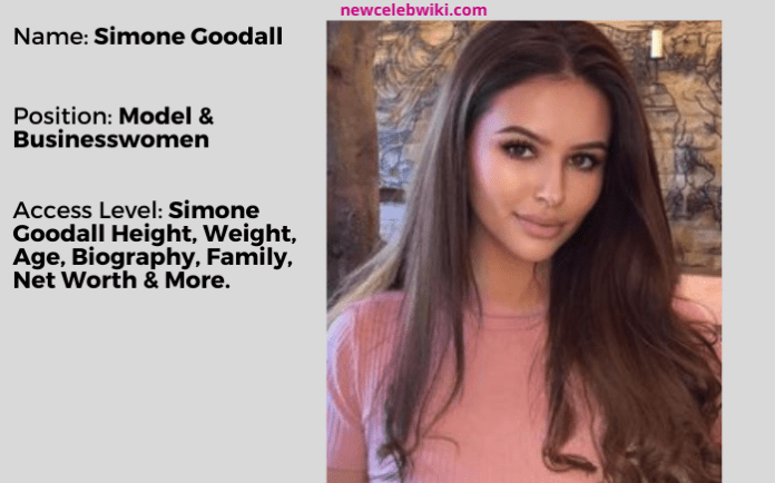 Simone Goodall Height, Age, Wiki, Bio, Hot Image, Net Worth & More