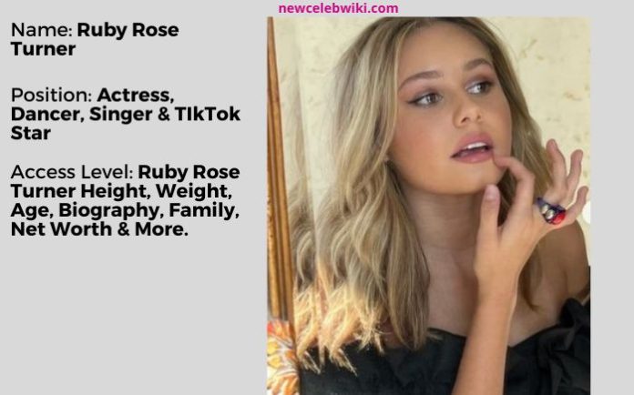 Ruby Rose Turner TikTok, Height, Wiki, Bio, Net Worth & More