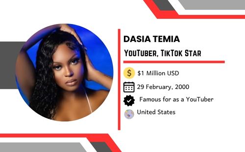 Dasia Temia Wiki, Age, Bio, Net Worth, Biography, Real Name